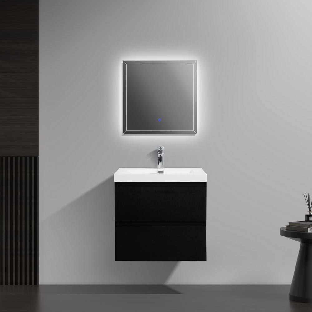 24 in. W x 19.5 in. D x 22.5 in . H Single Sink Wall Mounted Bathroom ...