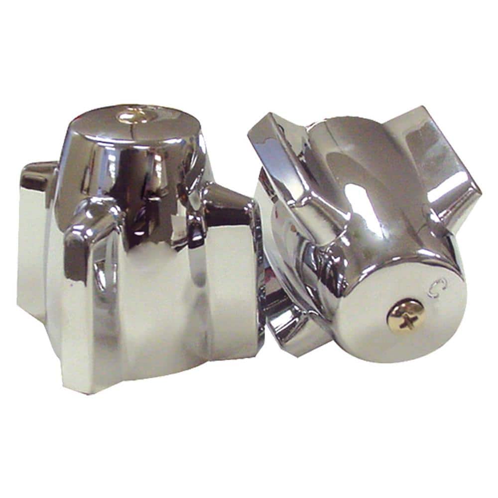 Everbilt Pair of Replacement Faucet Handles in Chrome Finish for ...