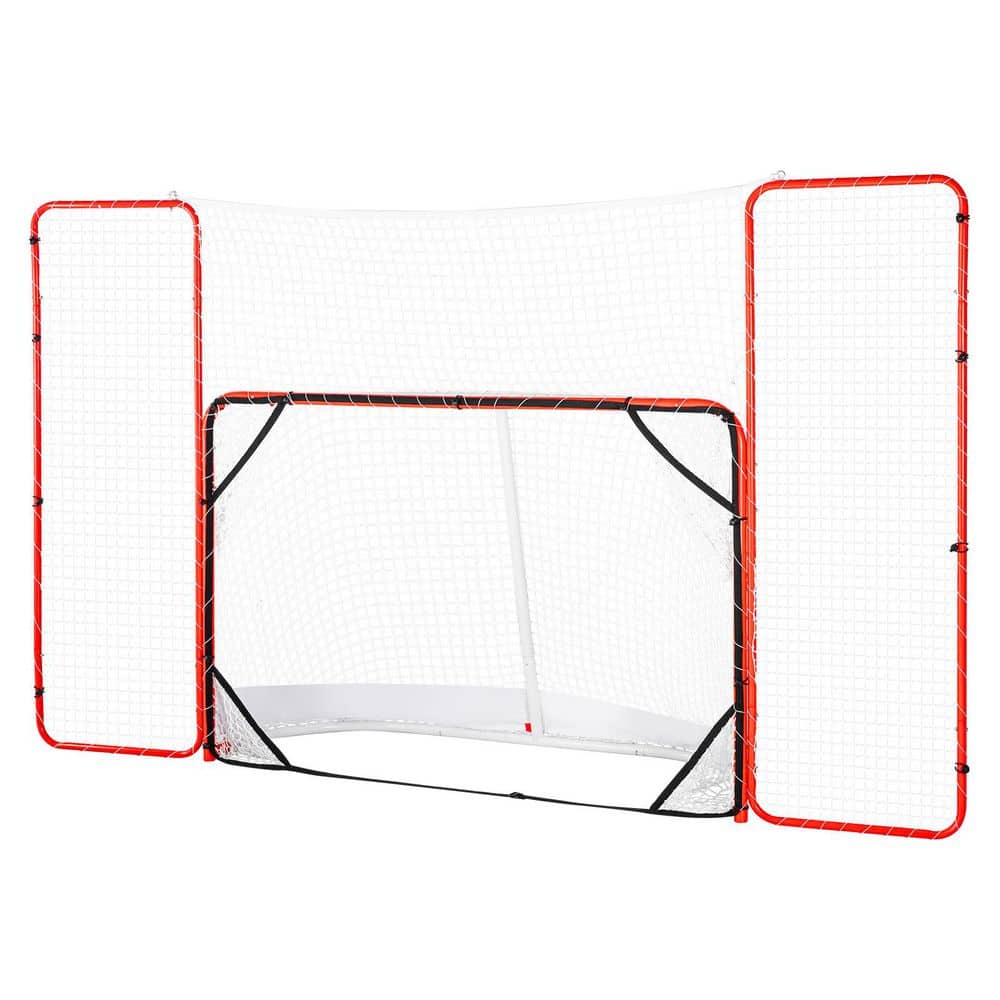 SKYSHALO Hockey Goal with Backstop and Targets, Street Steel Hockey Net ...