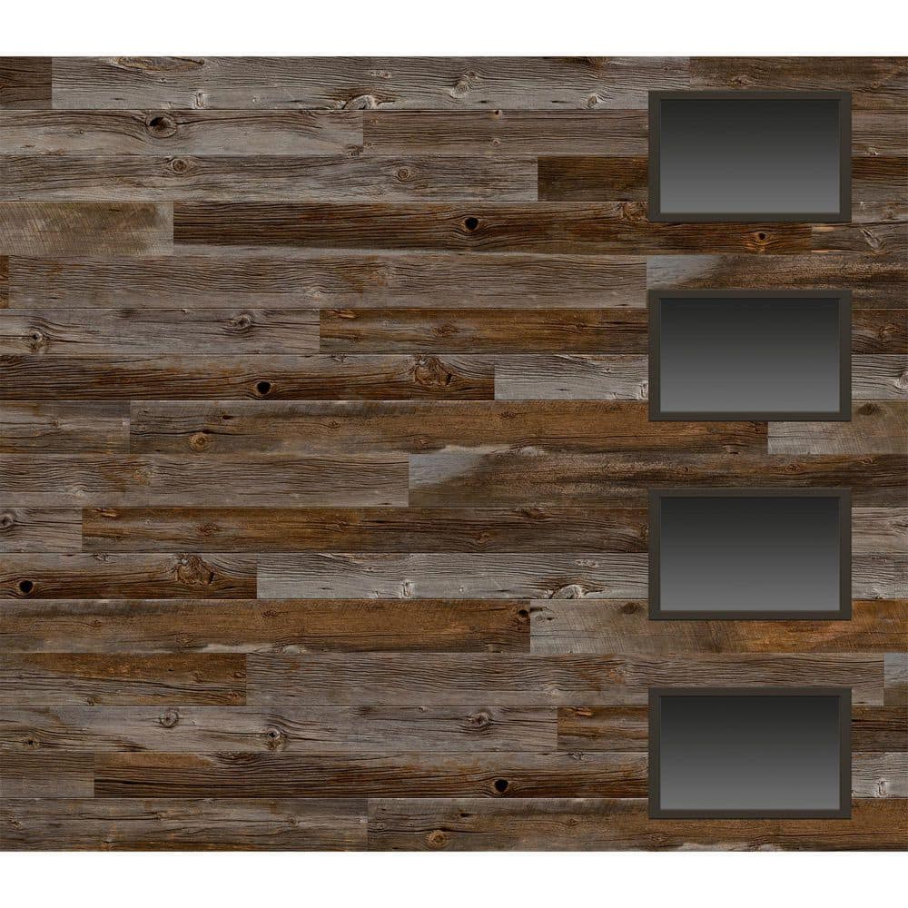 Clopay Modern Steel 8 ft. x 7 ft. 18.4 R-Value Insulated Wood Look ...