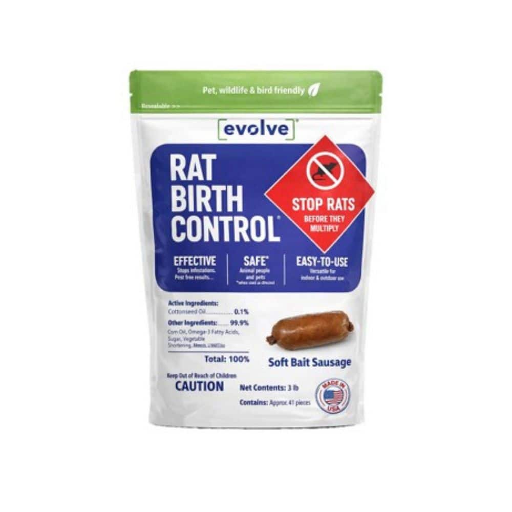 Evolve Rat Birth Control Soft Bait, 6 lb. (2.7 kg) ER6S-PH-1 - The Home ...