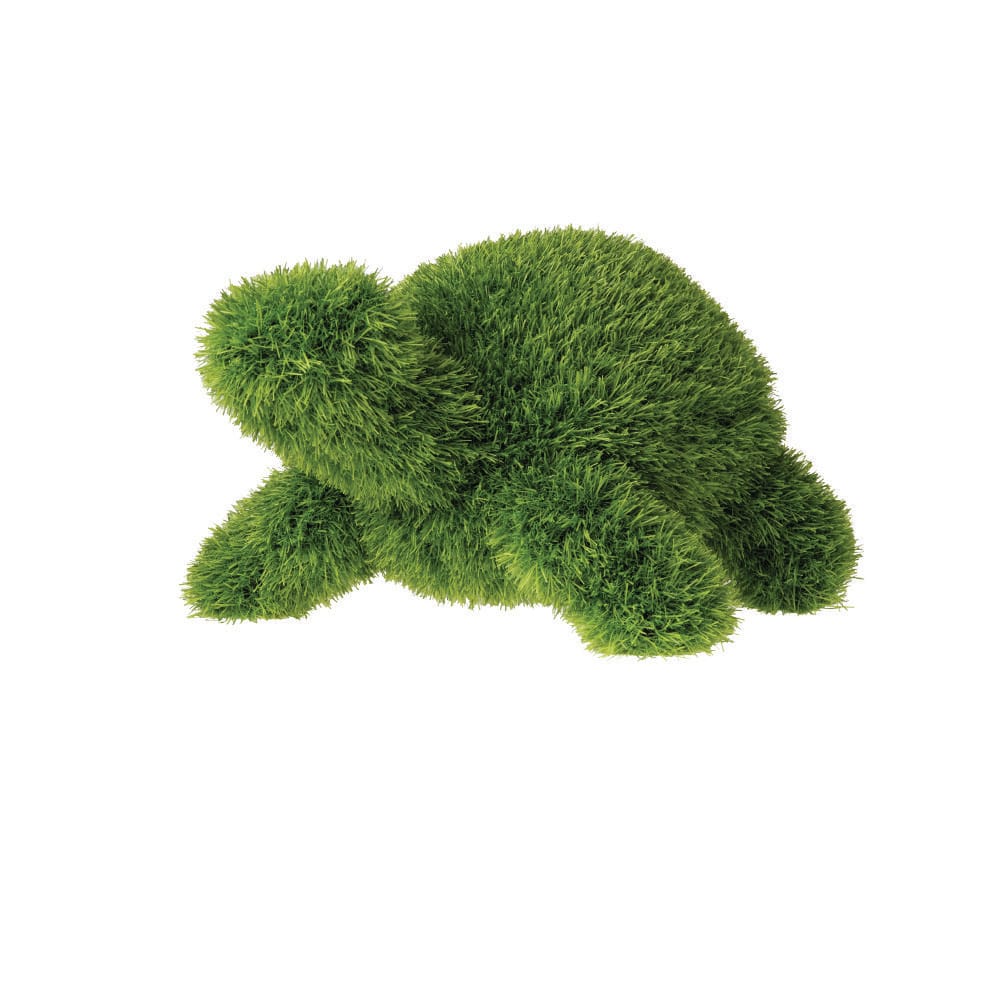 NATURAE DECOR Turf Topiary 13 in. Turtle PLS-TRTL-13WB - The Home Depot
