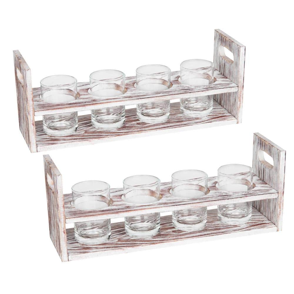 Mind Reader Kitchen Serveware Flight Set, 0.3 gal. Total with 8 Glasses ...