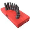 SUNEX TOOLS 1/2 in. Drive SAE Impact Hex Driver Set (10-Piece) 2638 ...
