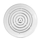 Everbilt 8 in. Steel Round Diffuser in White E80008 - The Home Depot