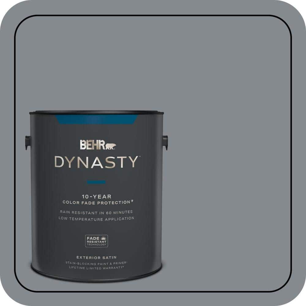 BEHR DYNASTY 1 gal. #PPU26-21 Overcast Satin Enamel Exterior Stain ...