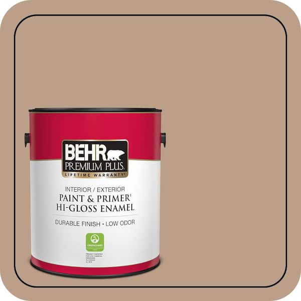 BEHR PREMIUM PLUS 1 gal. #N240-4 Sierra Hi-Gloss Enamel Interior ...
