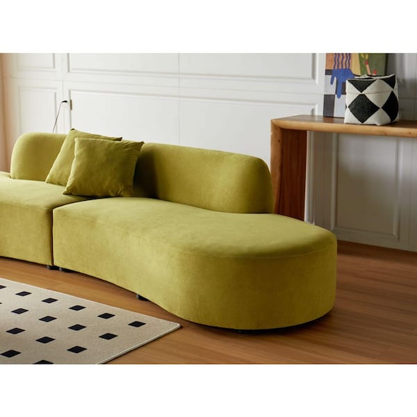 US Pride Furniture Marcane 132 in. Armless 6-Seat Half-Moon Shaped ...