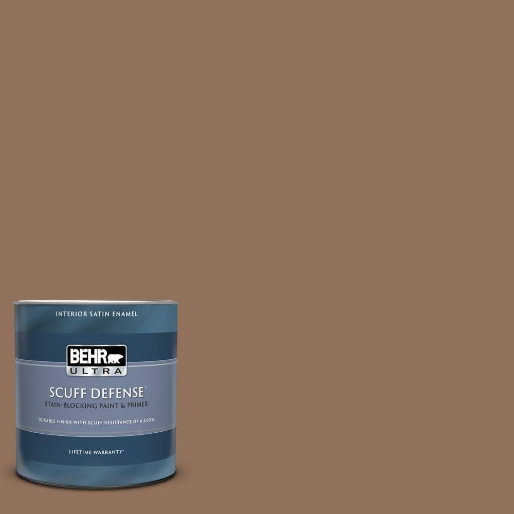 BEHR ULTRA 1 qt. #N240-6 Wild Mustang Extra Durable Satin Enamel ...