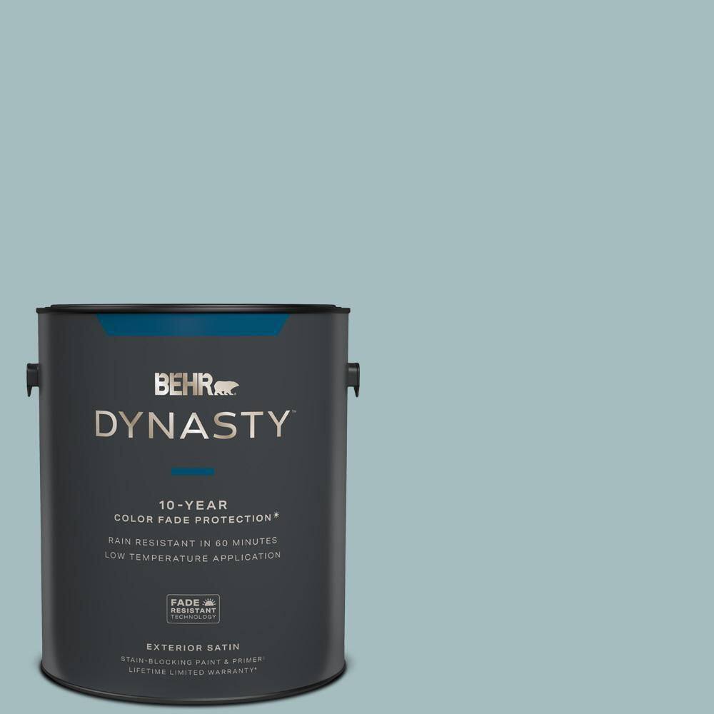 BEHR DYNASTY 1 gal. #PPU13-13 Oslo Blue Satin Enamel Exterior Stain ...