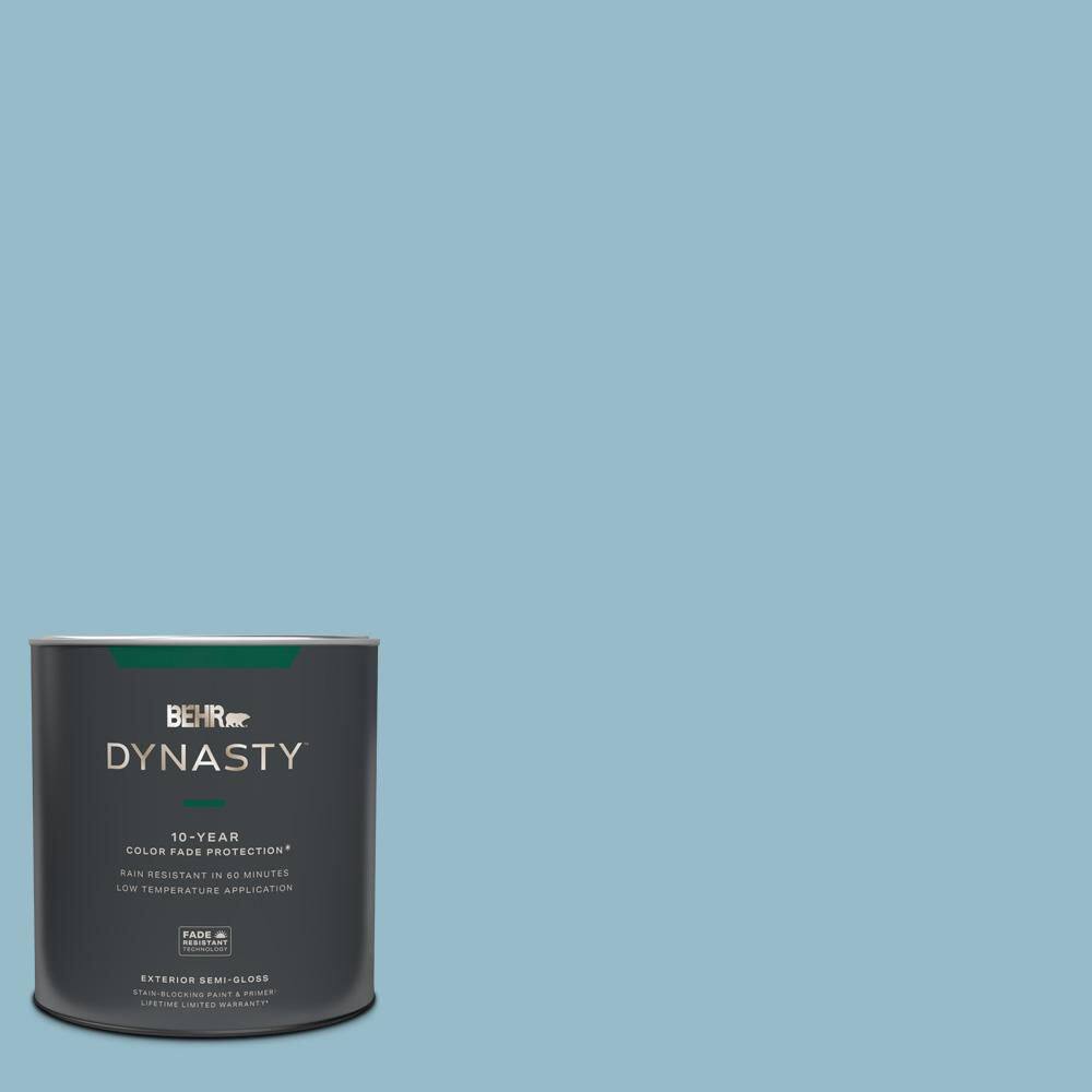 BEHR DYNASTY 1 qt. #S480-3 Sydney Harbour Semi-Gloss Exterior Stain ...