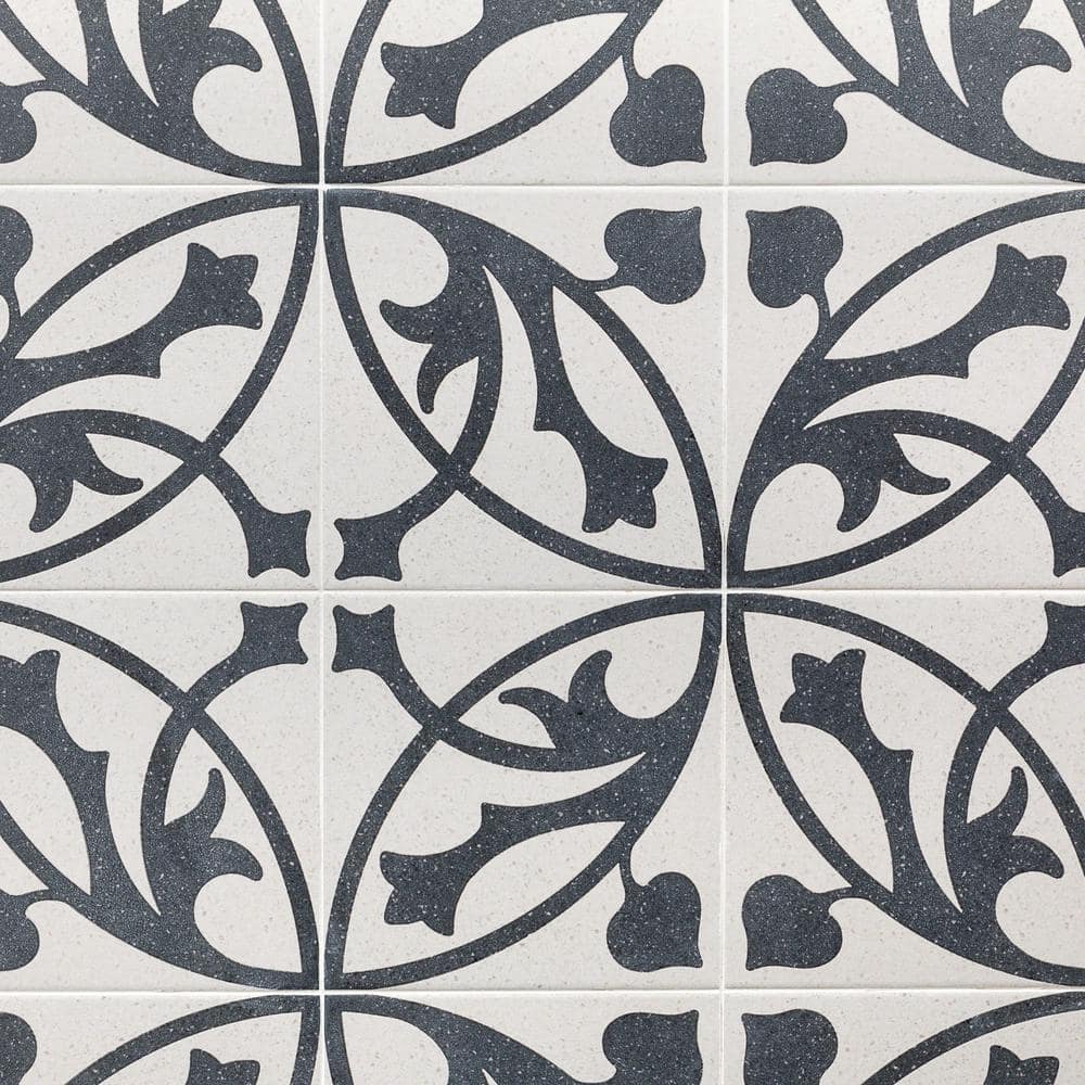 Ivy Hill Tile Branwell Erte Blanco 9 in. x 0.43 in. Matte Porcelain ...