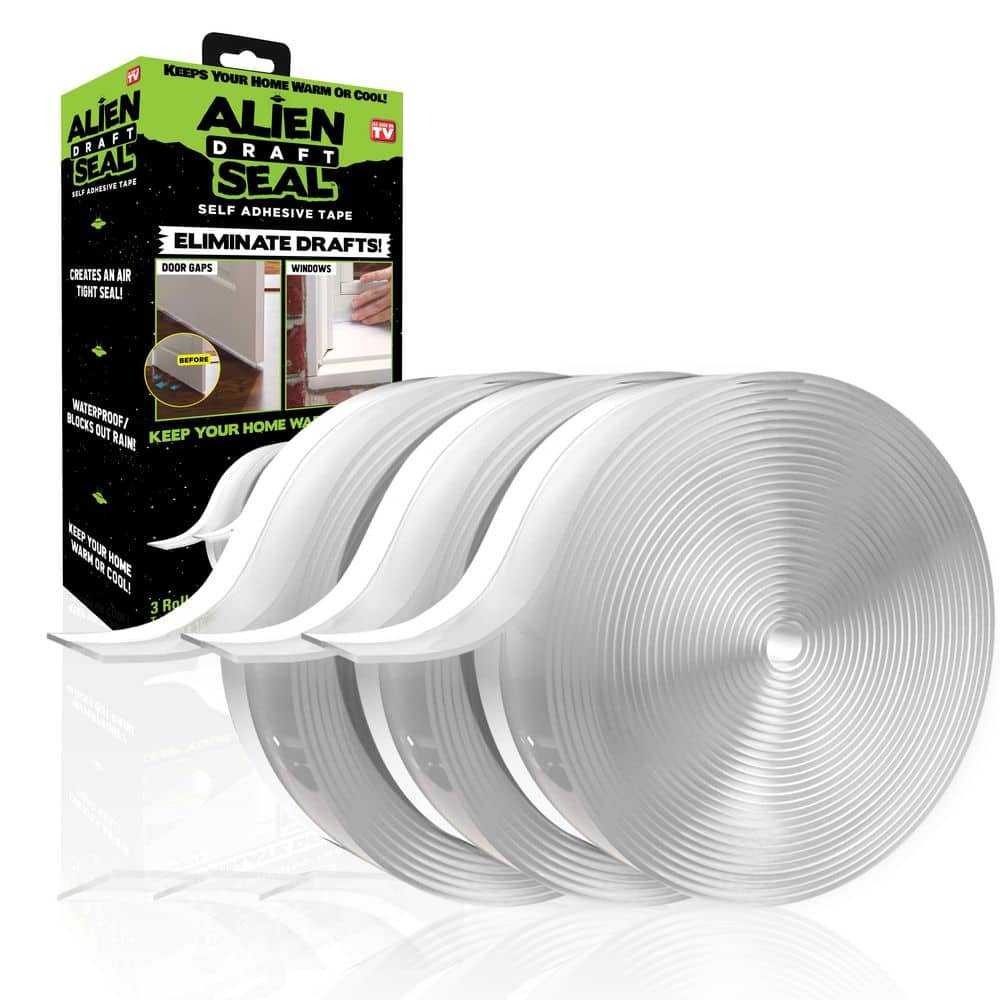 As Seen on TV Alien Draft Seal 1.4 in. x 64 ft. Transparent Anti-Draft ...