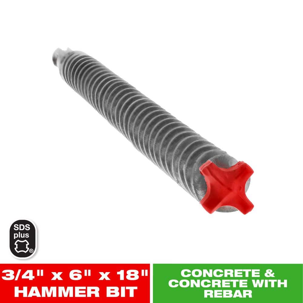 DIABLO 3/4 in. x 16 in. x 18 in. Rebar Demon SDS-Plus 4-Cutter Full ...