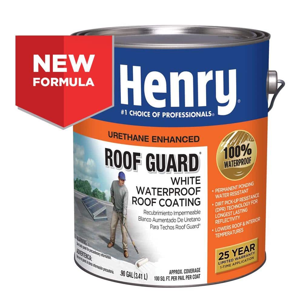 Henry 817 Roof Guard White Urethane Enhanced Acrylic Waterproof ...