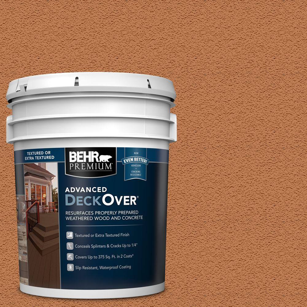 BEHR Premium Advanced DeckOver 5 gal. #SC-533 Cedar Naturaltone ...