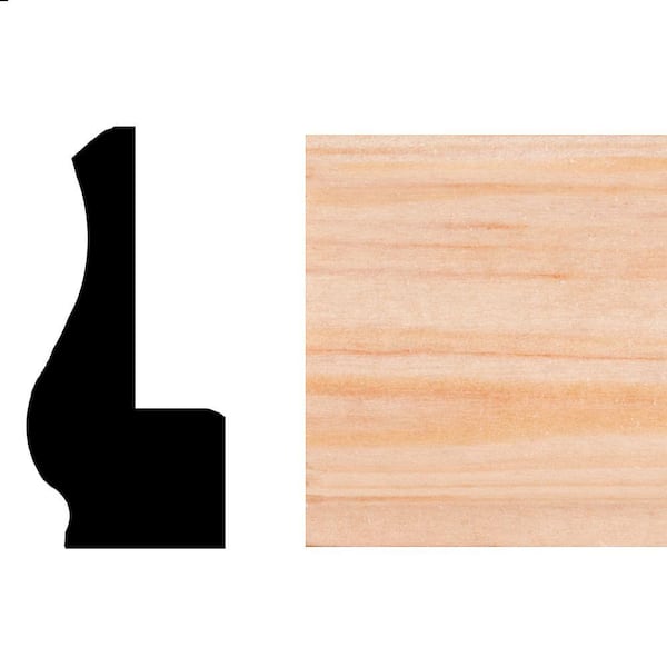 Builder's Choice WM 292 9/16 in. x 1-1/8 in. Pine Ply Cap Moulding ...