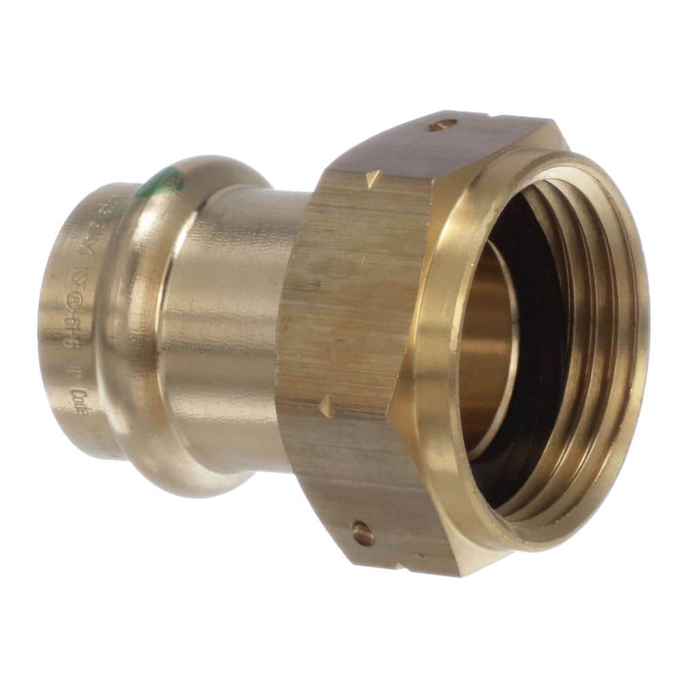 Viega ProPress 3/4 in. Press x 1 in. F BSP Zero-Lead Bronze Union ...