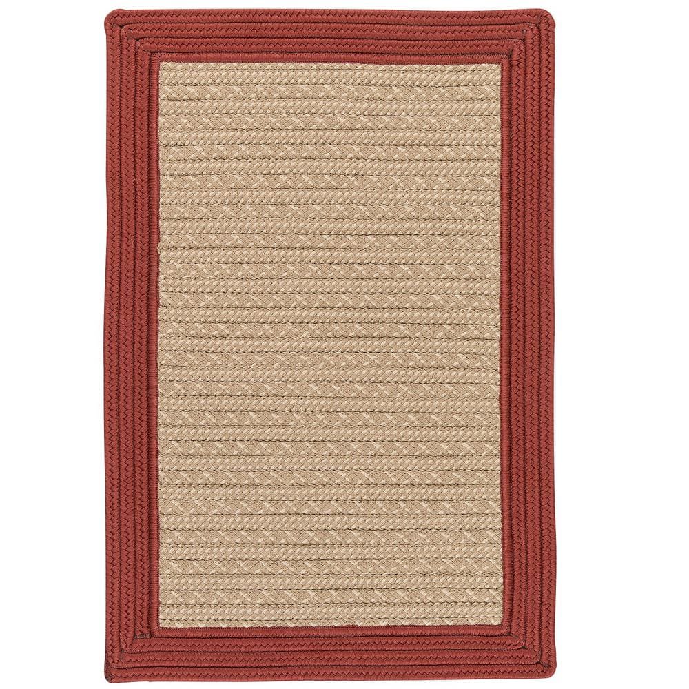 Home Decorators Collection Beverly Brick 4 ft. x 6 ft. Braided Indoor ...