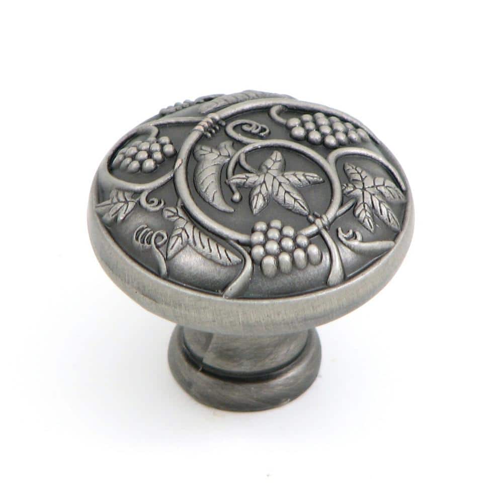 Stone Mill Hardware Vineyard Harvest 1-1/4 in. Weathered Nickel Round ...