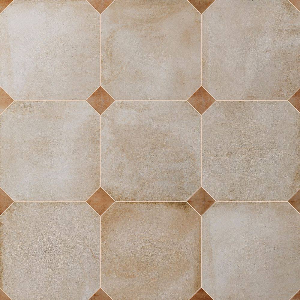 Merola Tile Laverton Octagon Arena with Taco Natural 8 in. x 8 in ...