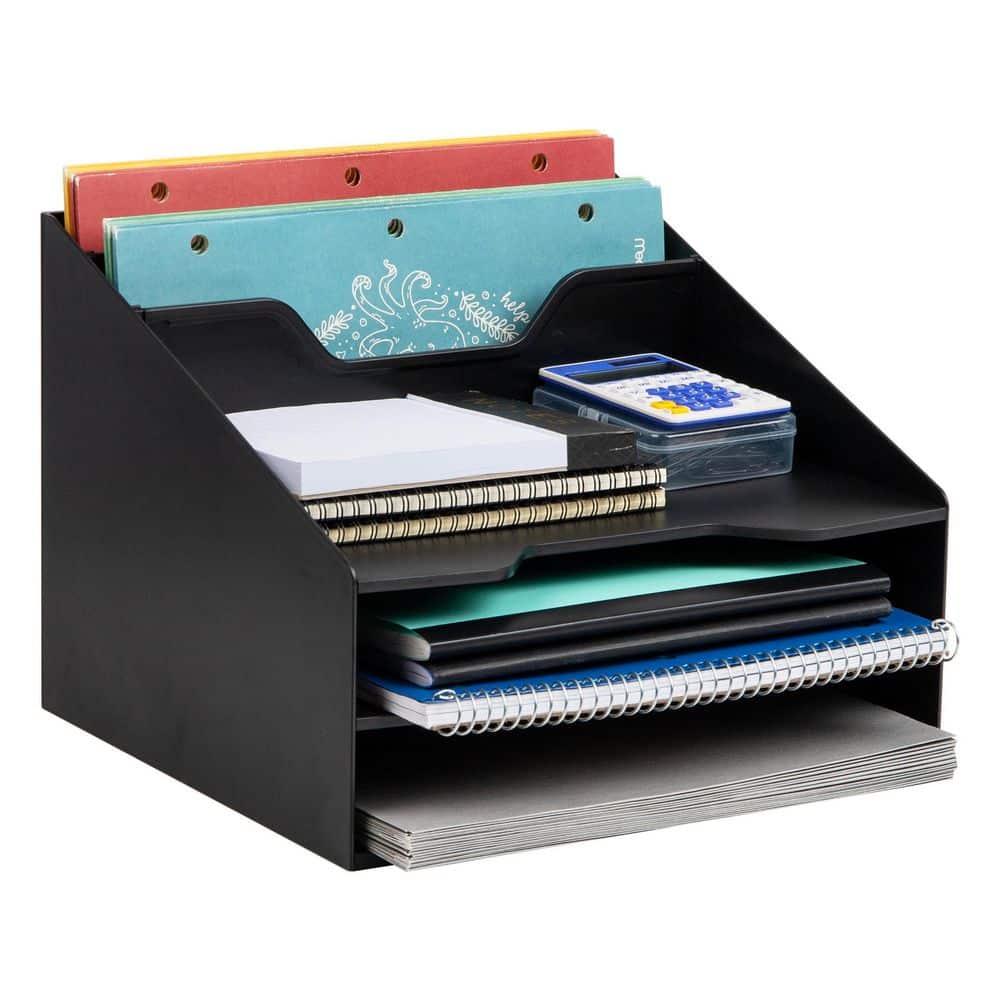 Reviews for Mind Reader Black 11.75 in. W x 9.5 in. H Plastic Desktop ...