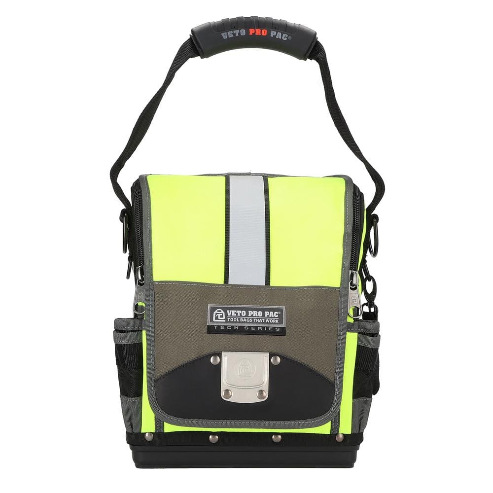 VETO PRO PAC 11 in. Small Hi-Viz Yellow Nylon Tool Pouch Pen Knife ...