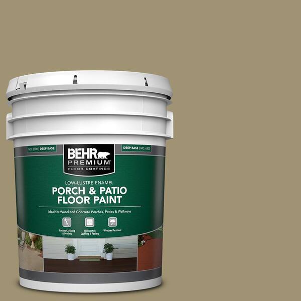 BEHR PREMIUM 5 gal. #380F-6 River Bank Low-Lustre Enamel Interior ...