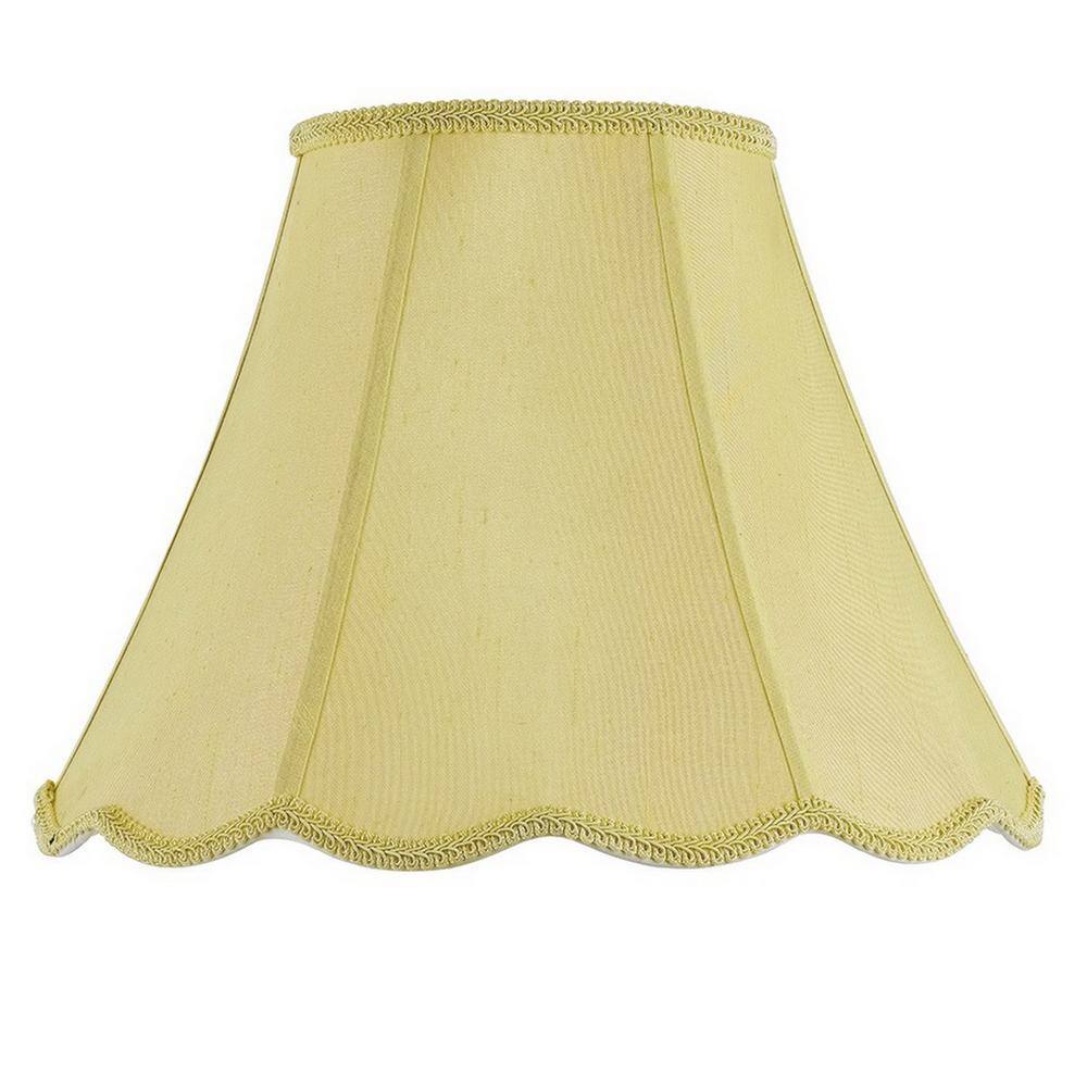CAL Lighting 14 in. Champagne Yellow Fabric Shade SH-8105/18-CM - The ...