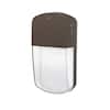Lithonia Lighting OLWP 70-Watt Equivalent Bronze Outdoor Integrated LED ...