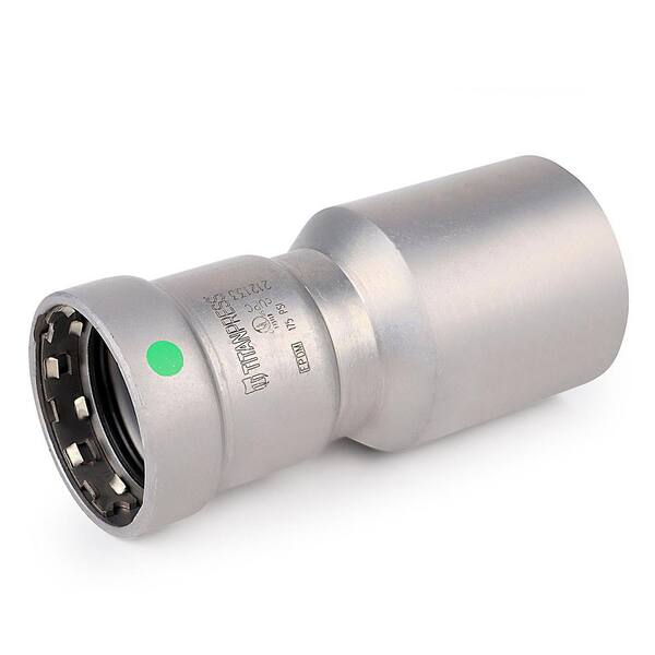 T TITANPRESS 2 in. x 1-1/2 in. Carbon Steel FTG x Press Street Reducer ...