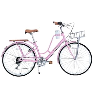 Cesicia 26 in. Aluminum Bike with 7-Speed in Pink for Lady's jinxBike18 ...
