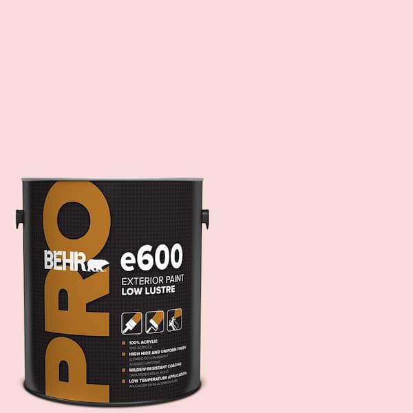 BEHR PRO 1 gal. #130C-1 Powdered Blush Low Luster Exterior Paint ...