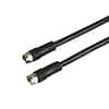 Commercial Electric 6 ft. Black 18-Gauge RG6 Coaxial Cable FS-R6C-0004 - The Home Depot
