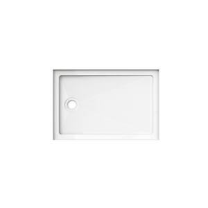 HOROW 48 in. L x 32 in. W Alcove Shower Pan Base with Left Drain BS4832 ...