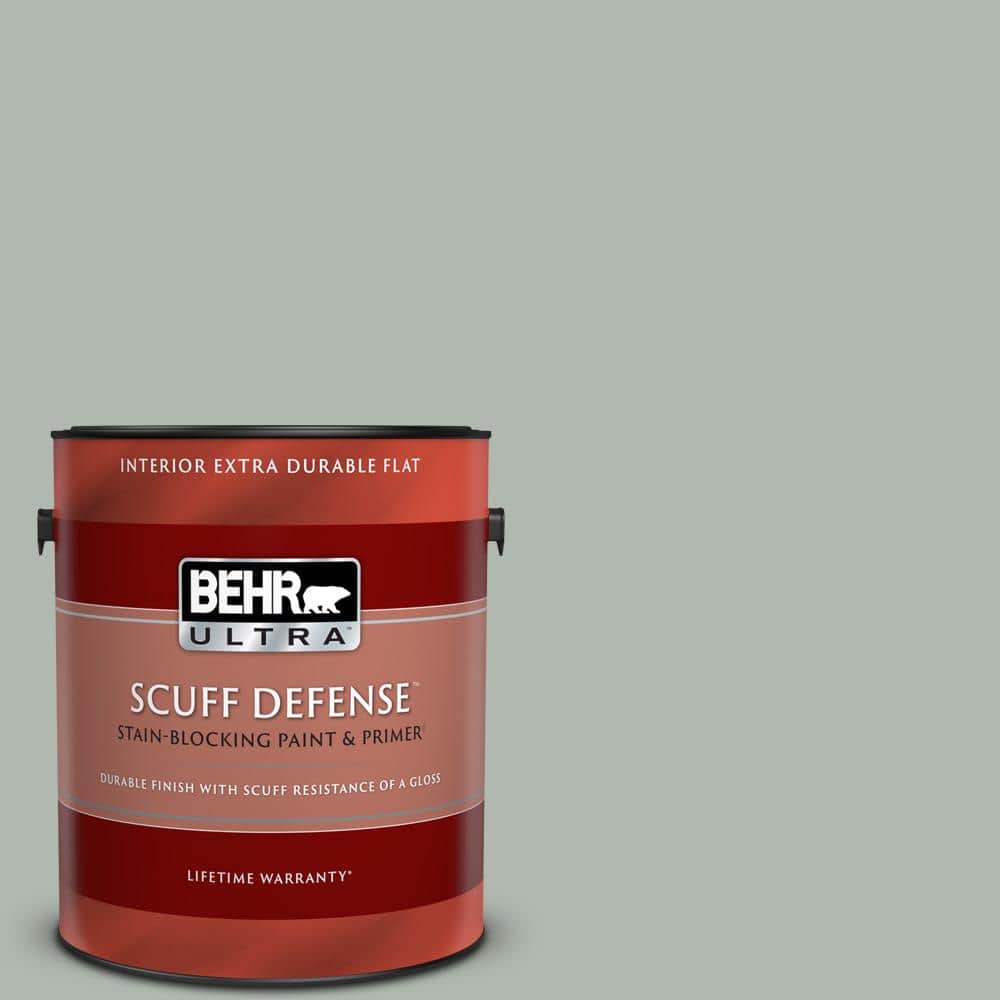 BEHR ULTRA 1 gal. #PPU12-14 Verdigris Extra Durable Flat Interior Paint ...