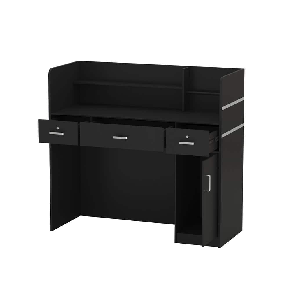 Black front desk store