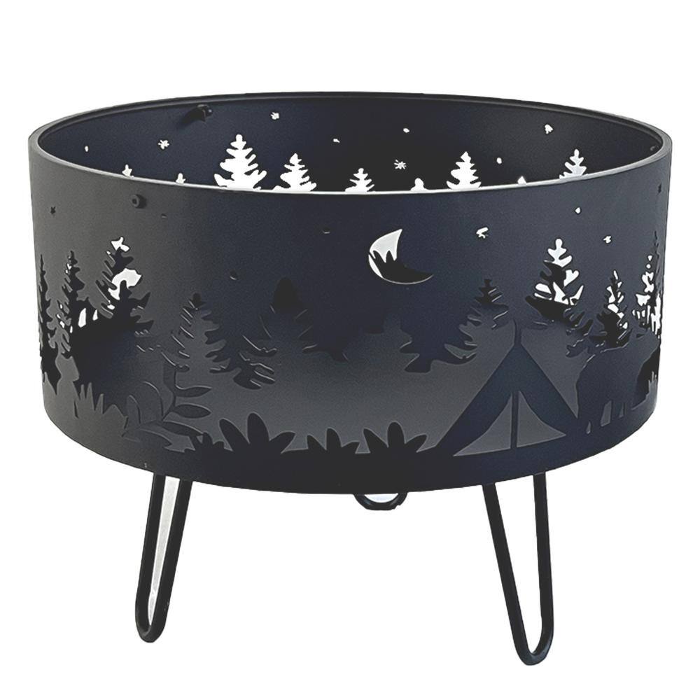 AMITY TRUN LLC 23 in. Dia ALABAMA Outdoor Wood Burning Fire Stove in ...