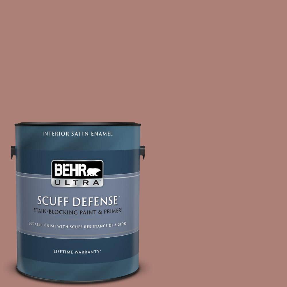 BEHR ULTRA 1 gal. #S170-5 Smoke Bush Rose Extra Durable Satin Enamel ...