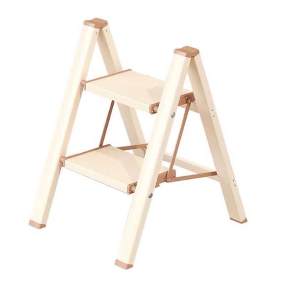 Justincity Folding 2-Step Ladder Stool with Wide Non-Slip-Steps ...