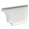 Amerimax Home Products 5 in. White Aluminum K-Style Right End Cap 27006 ...