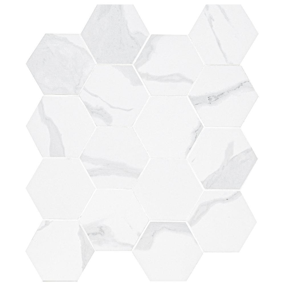 MSI Take Home Sample - Eden Statuary Hexagon 6 in. x 6 in. Matte ...