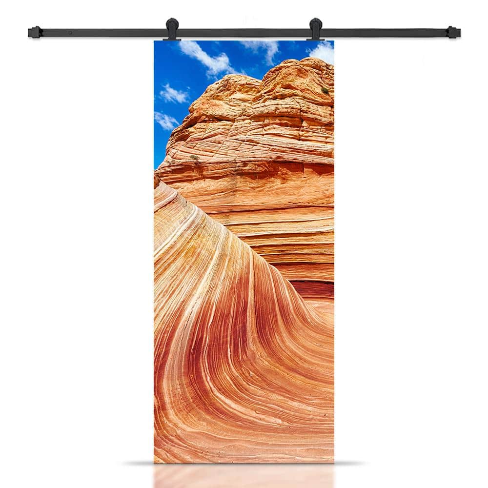 CALHOME 18 in. x 80 in. Artisan Print Series The Wave 02 MDF Modern ...
