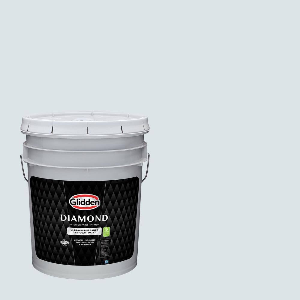 Glidden Diamond 5 gal. PPG1163-1 Elusive Blue Eggshell Interior Paint ...