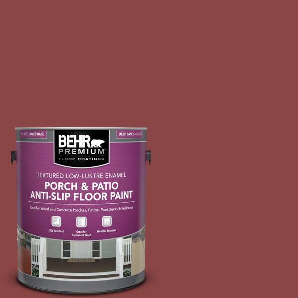 BEHR PREMIUM 1 gal. #PPU1-10 Forbidden Red Textured Low-Lustre Enamel ...