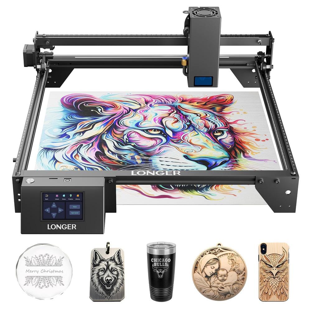 JAZAVA 20-Watt Laser Cutter Engraver CNC Machine 14.76 in. x 14.76 in ... JAZAVA 20-Watt Laser Cutter Engraver CNC Machine 14.76 in. x 14.76 in ...