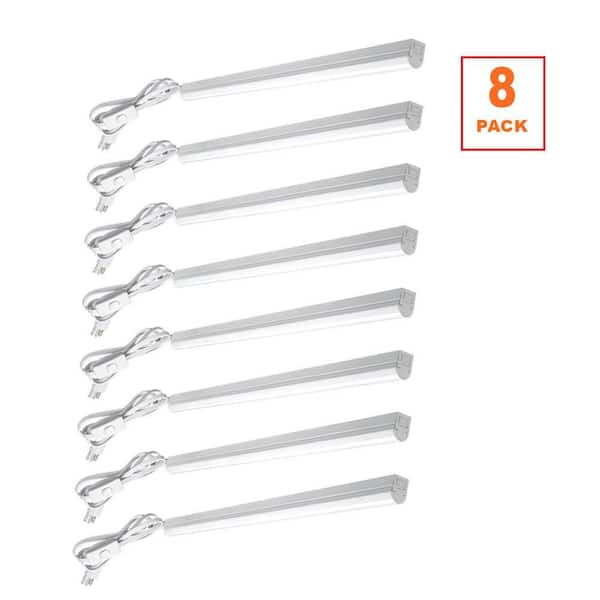 Commercial Electric 8-Pack 4 ft. Garage LED Linkable Strip Light ...