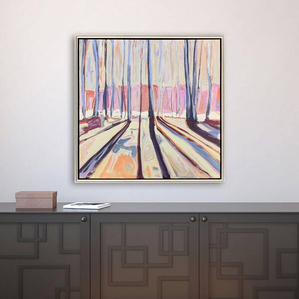 Paragon Haus 1 Piece Framed 1 Piece Abstract Art Print 40 in. x 40 in ...
