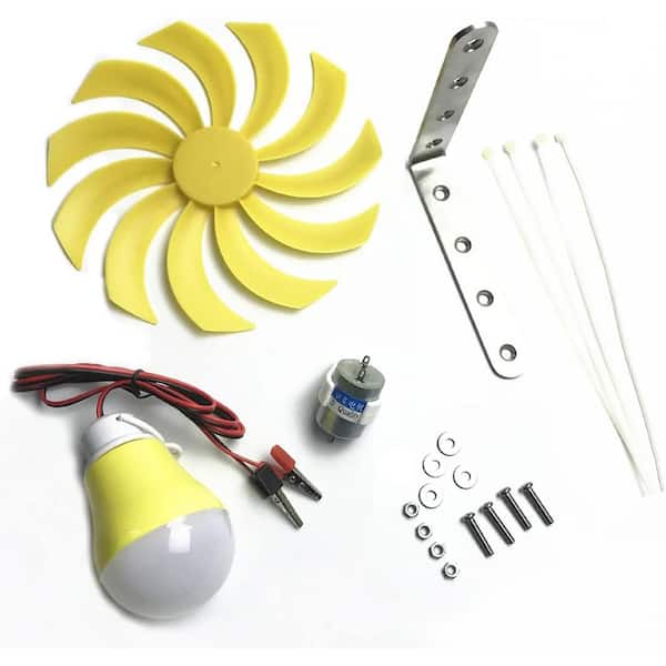 Small Wind Turbine Generator Micro DC Motor DIY Science Kit with Large ...