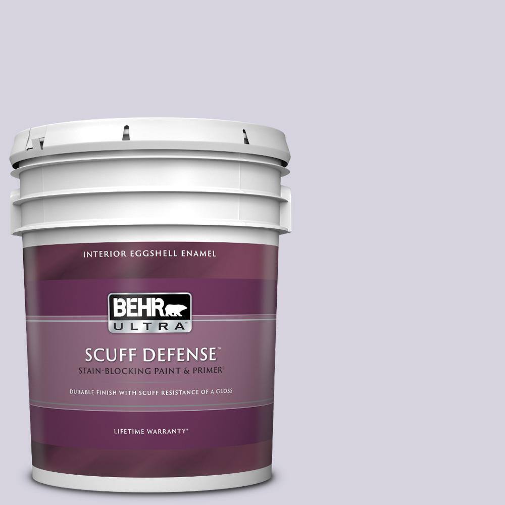 BEHR ULTRA 5 gal. #650E-2 Lovely Lavender Extra Durable Eggshell Enamel ...